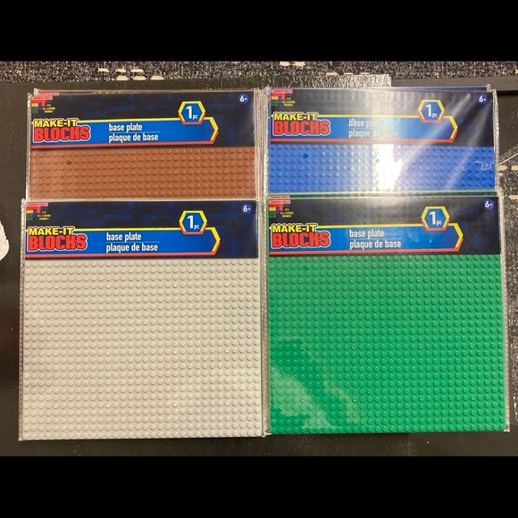 Toys | Lot Of 12 Make It Blocks 1x10 Base Plates | Poshmark